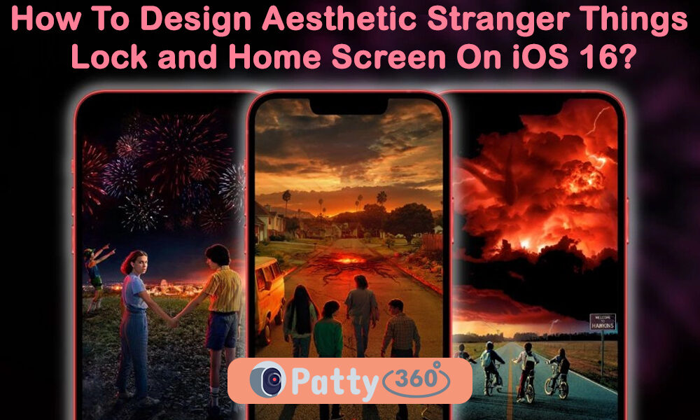 How To Design Aesthetic Stranger Things Lock and Home Screen On iOS 16 ...